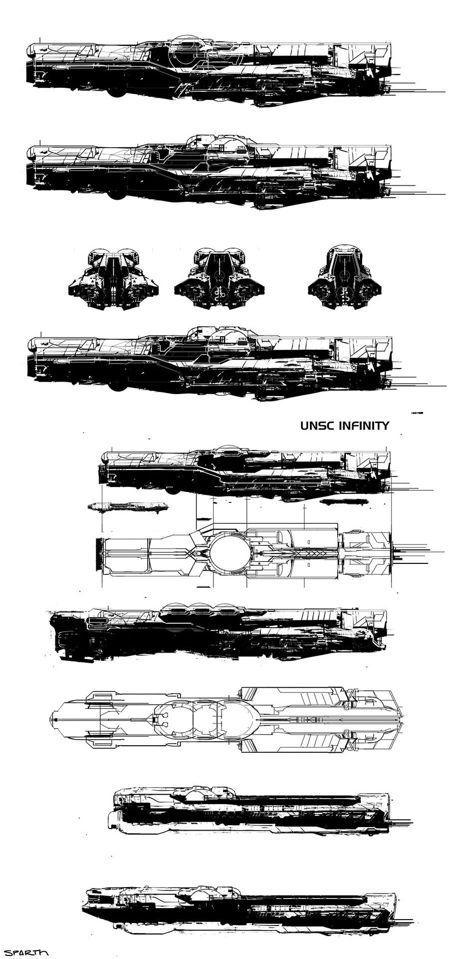 File:H4Concept - InfinityProfile 1.jpg - Halopedia, the Halo wiki