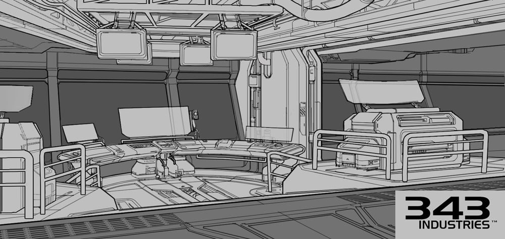 File:H4 InfinityBridge Lineart Concept.jpg - Halopedia, the Halo wiki