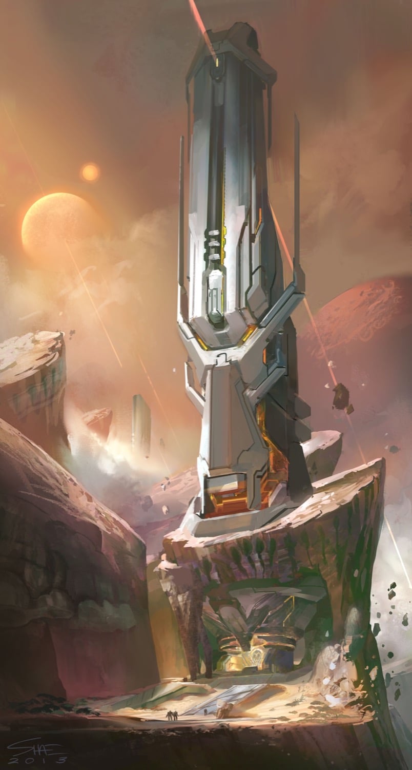 File:H5G ForerunnerTower Concept.jpg - Halopedia, the Halo wiki