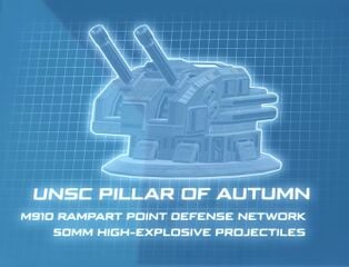 Rampart point defense gun - Halopedia, the Halo wiki