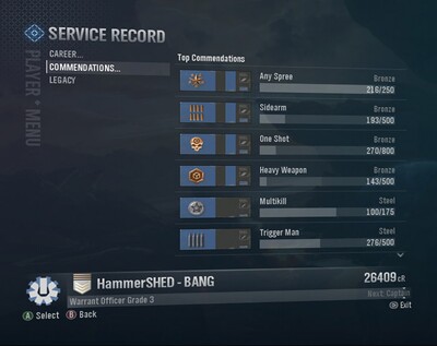 List of Halo: Reach commendations - Halopedia, the Halo wiki