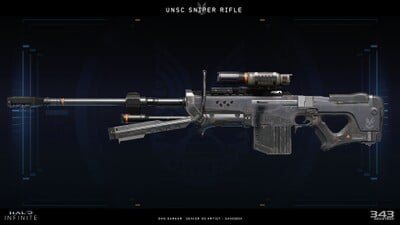SRS99-S7 AM sniper rifle - Weapon - Halopedia, the Halo wiki