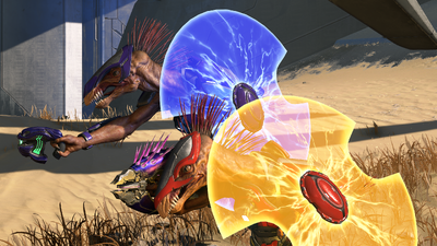 Kig-Yar point defense gauntlet - Halopedia, the Halo wiki