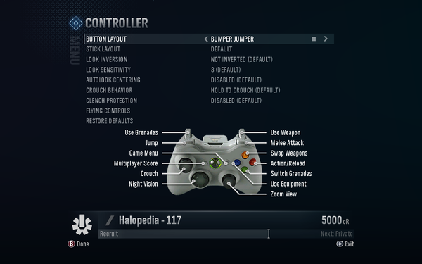 Reach:Control schemes - Halopedia, the Halo wiki
