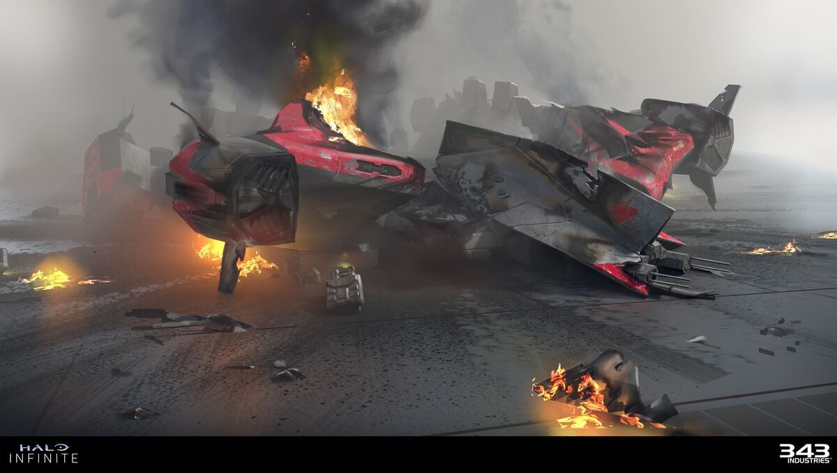 File:HINF Concept Banished Cargoship destroyed.jpg - Halopedia, the ...