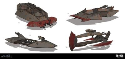 Qavardu Workshop war-skiff - Vehicle - Halopedia, the Halo wiki