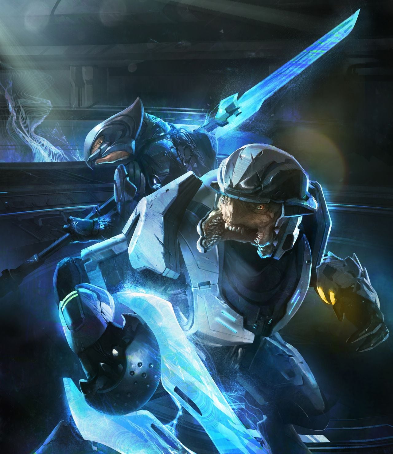 Which one of the arts looks like a canon female elite? : r/halo