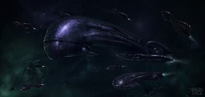 Covenant cruiser - Halopedia, the Halo wiki