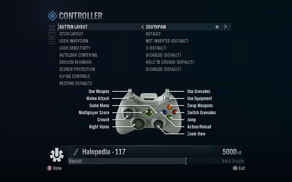 Reach:Control schemes - Halopedia, the Halo wiki