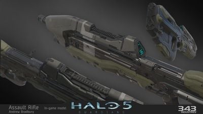 MA5D assault rifle - Weapon - Halopedia, the Halo wiki
