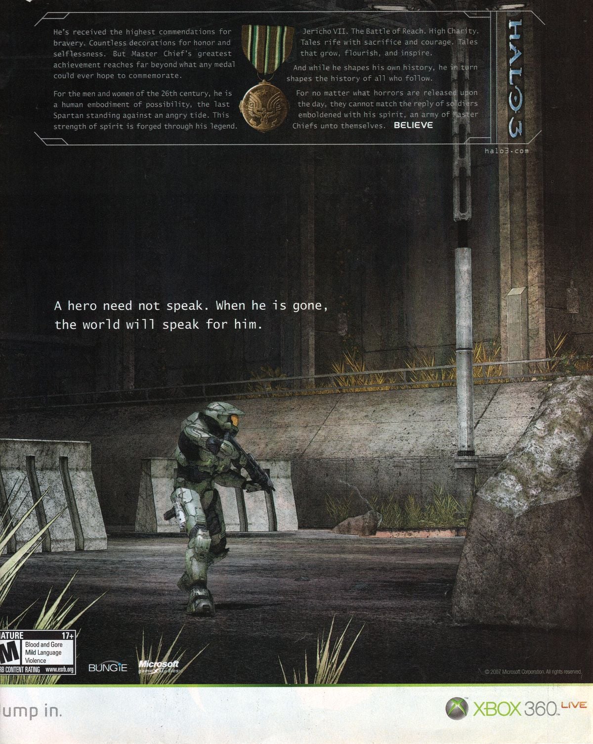File:H3 Believe Print Ad medal ad.jpg - Halopedia, the Halo wiki